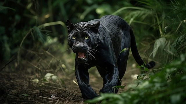 Download Ai Generated Panther Royalty-Free Stock Illustration Image ...