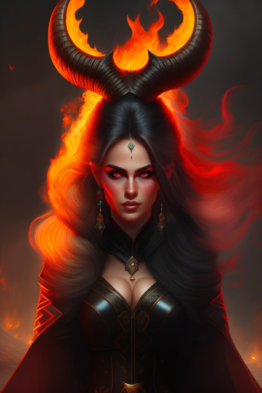 Download Ai Generated Woman Fire Royalty Free Stock Illustration 7460