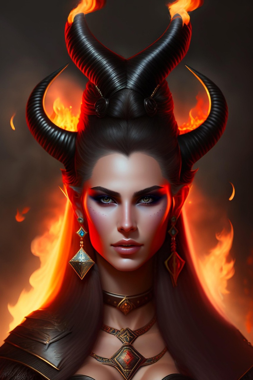 Download Ai Generated Woman Fire Royalty Free Stock Illustration 6723