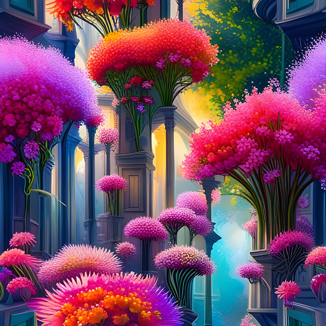 Arte Generado Por Ia Flores Calle - Foto gratis en Pixabay - Pixabay