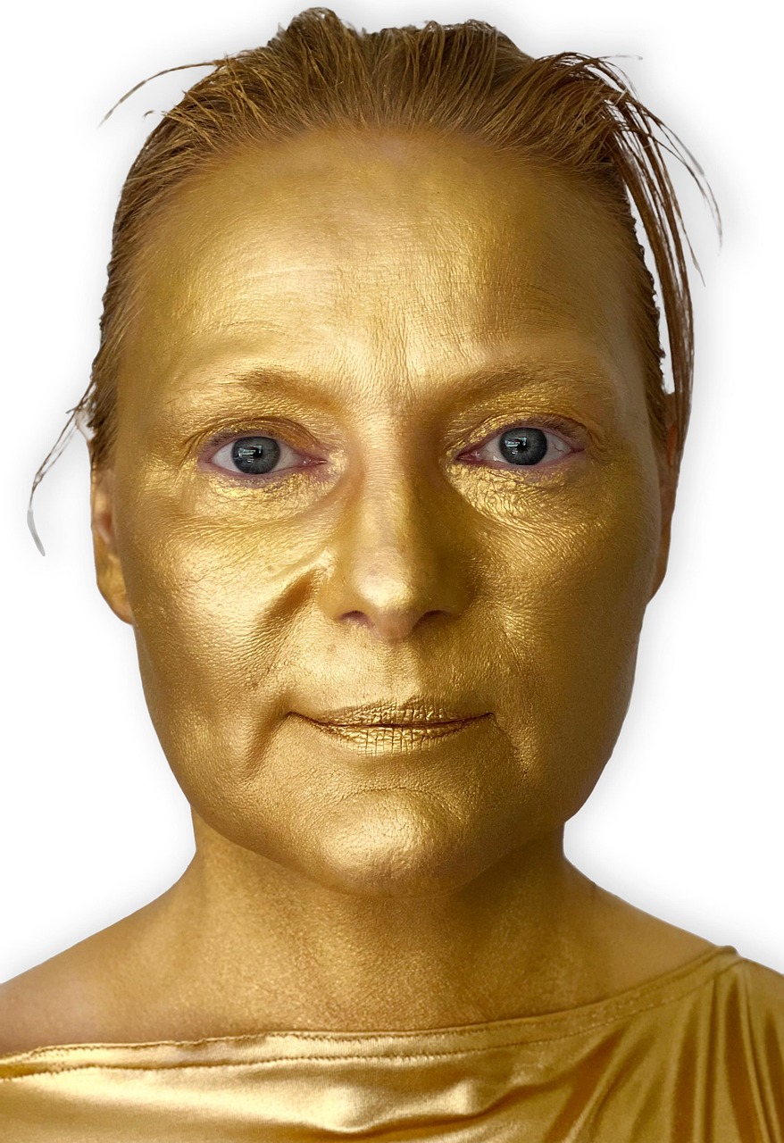 Face Woman Gold - Kostenloses Foto auf Pixabay - Pixabay