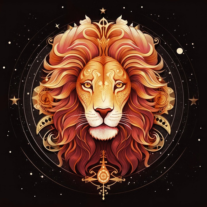 Download Lion Star Sign Astrology Royalty Free Stock Illustration