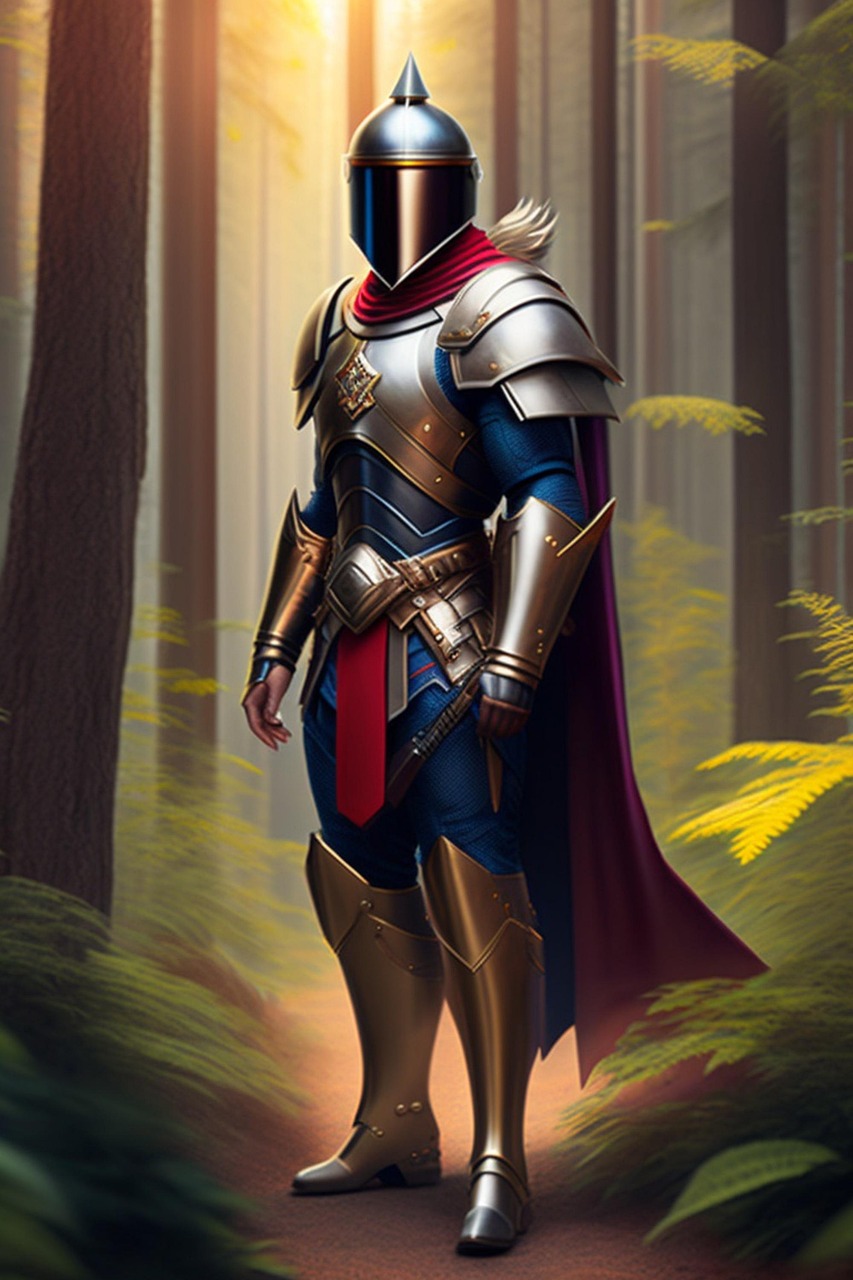 Download Ai Generated, Knight, Trees. Royalty-Free Stock Illustration ...
