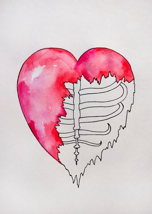 A Heart Simple Drawing Torn - Free photo on Pixabay - Pixabay