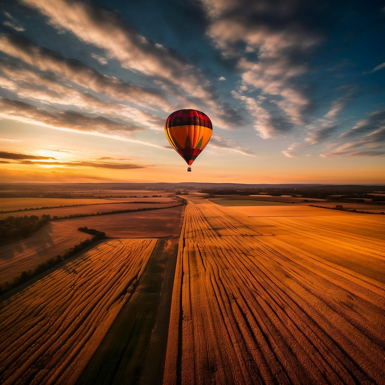Hot Air Balloon Sunset - Free photo on Pixabay