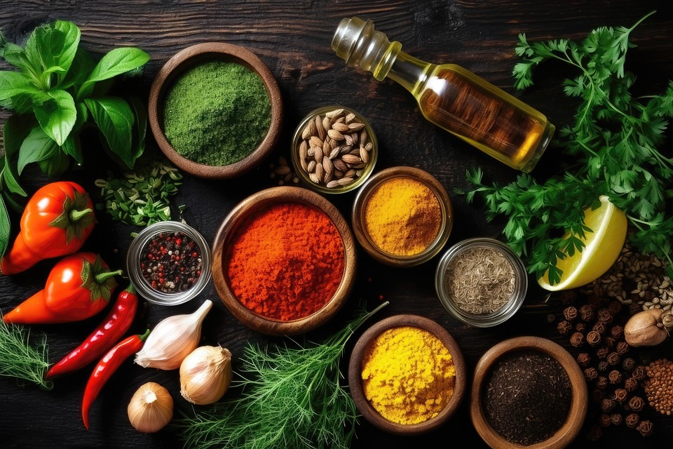 Download Seasonings, Organic Cooking Ingredients, Vegetarian. Royalty ...