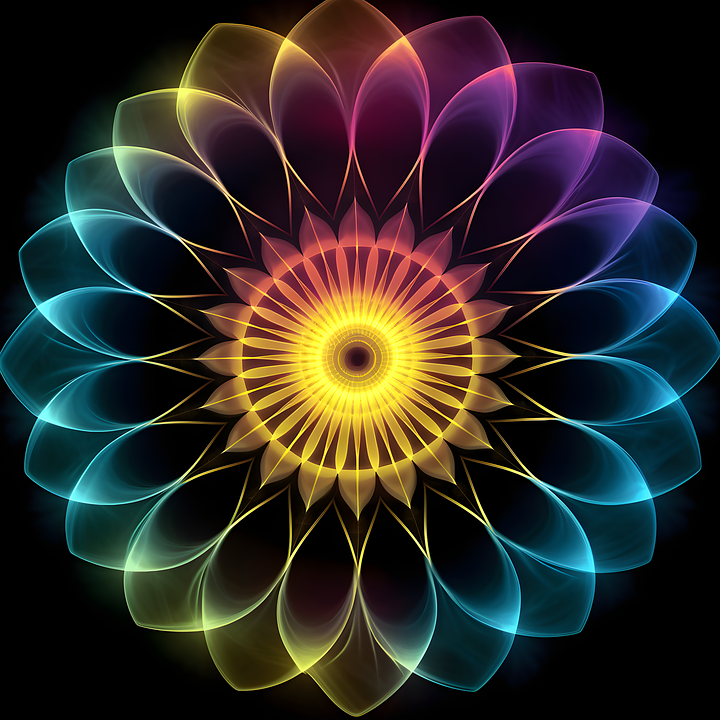 Download Flower, Floral, Neon. Royalty-Free Stock Illustration Image ...