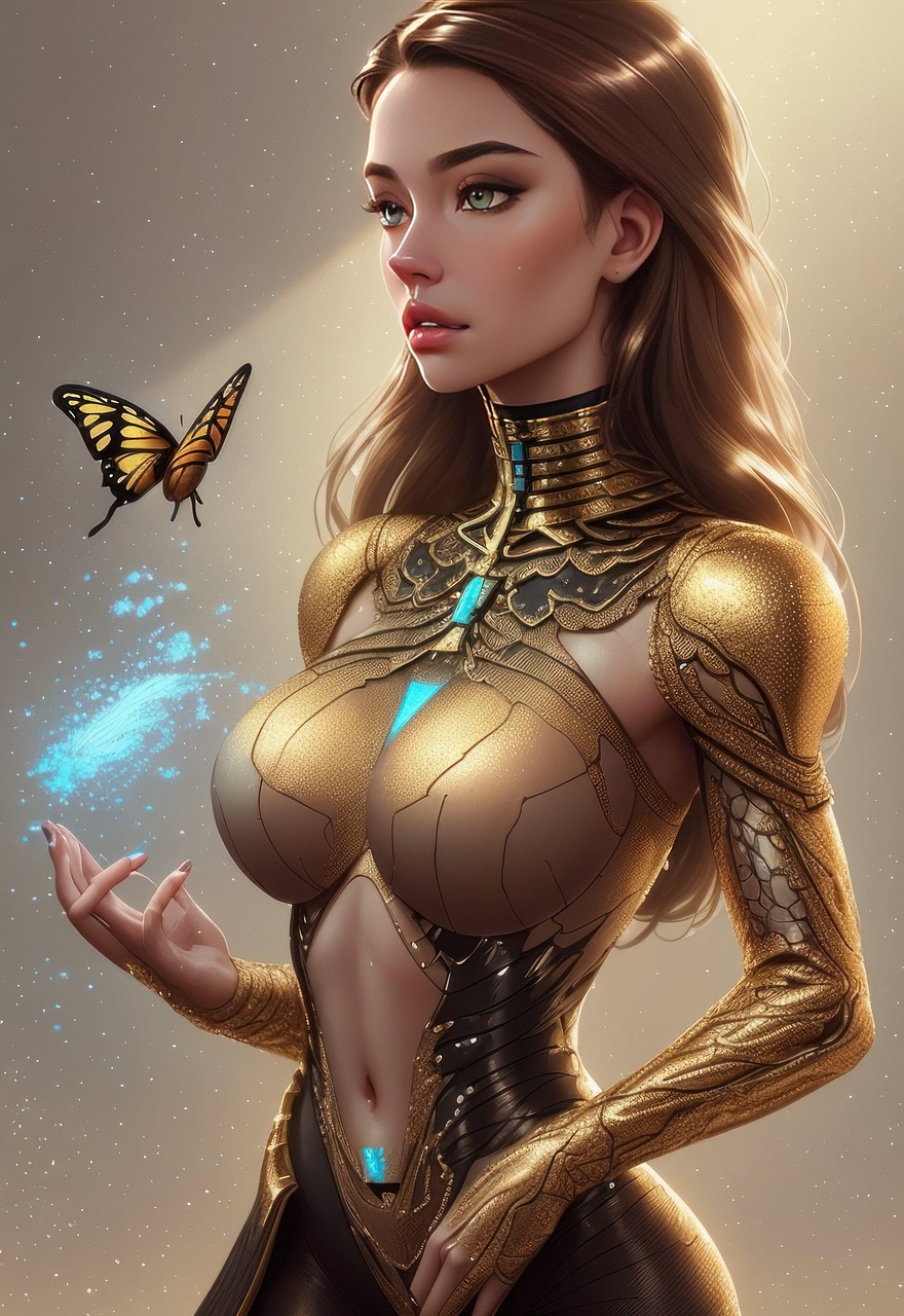Download Ai Generated Woman Butterfly Royalty-Free Stock Illustration Image - Pixabay