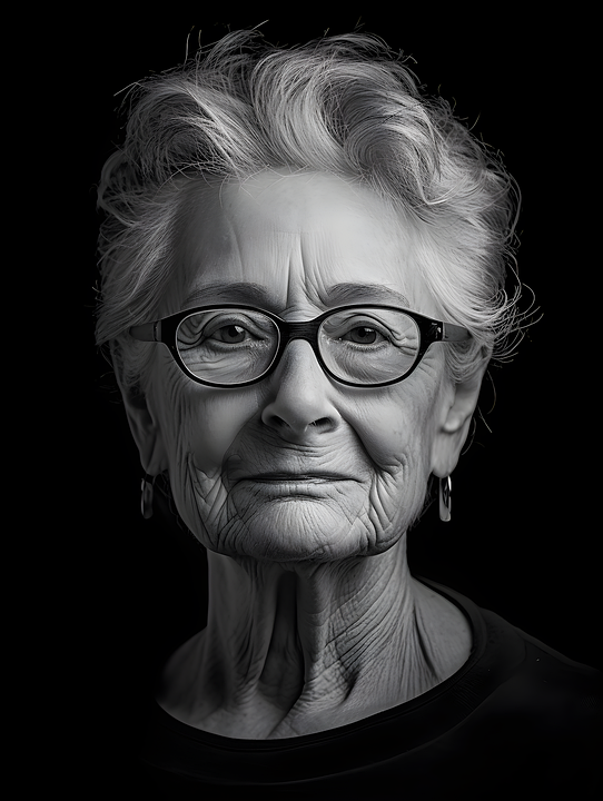 Download Grandma, Grandmother, Black And White. Royalty-Free Stock ...