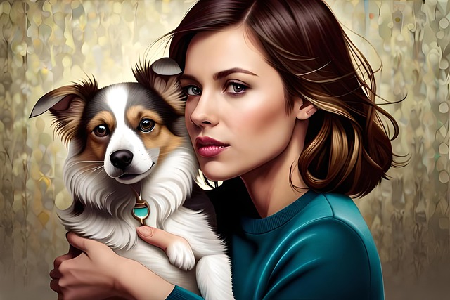 Download Ai Generated, Woman, Dog. Royalty-Free Stock Illustration ...