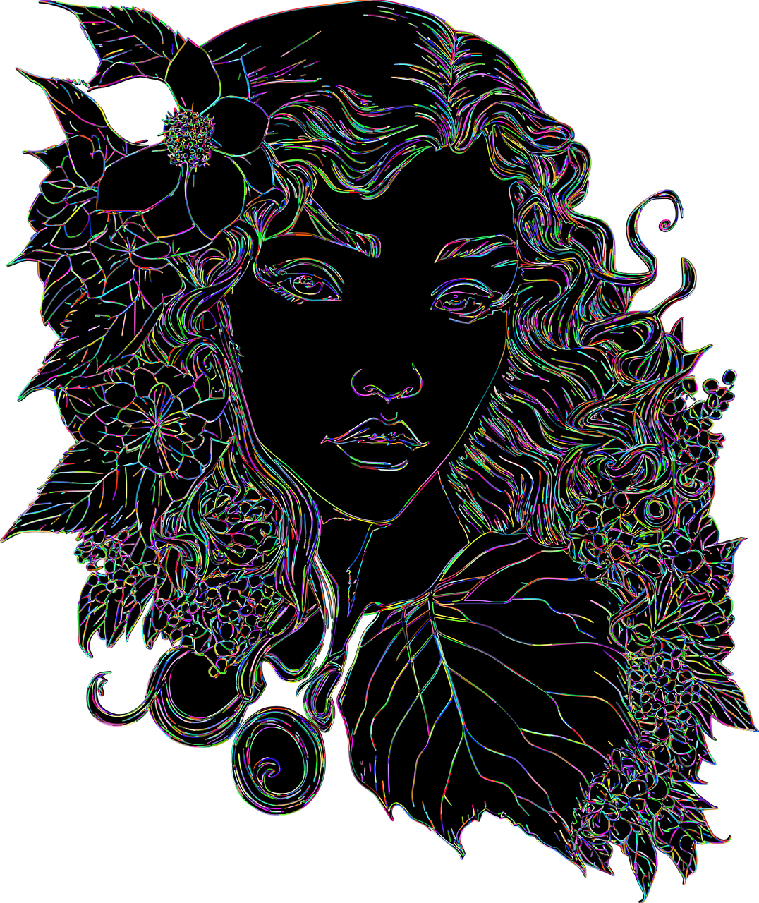 download-woman-girl-flowers-royalty-free-vector-graphic-pixabay