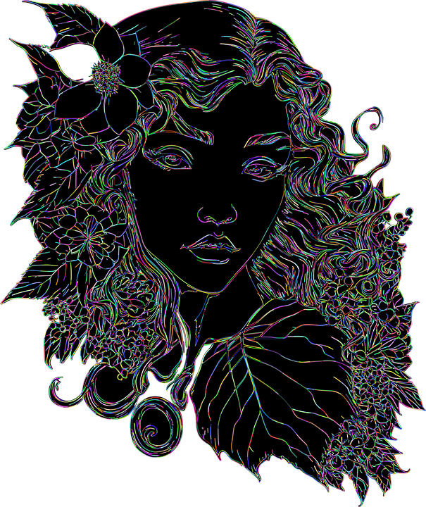 Download Woman Girl Flowers Royalty Free Vector Graphic Pixabay