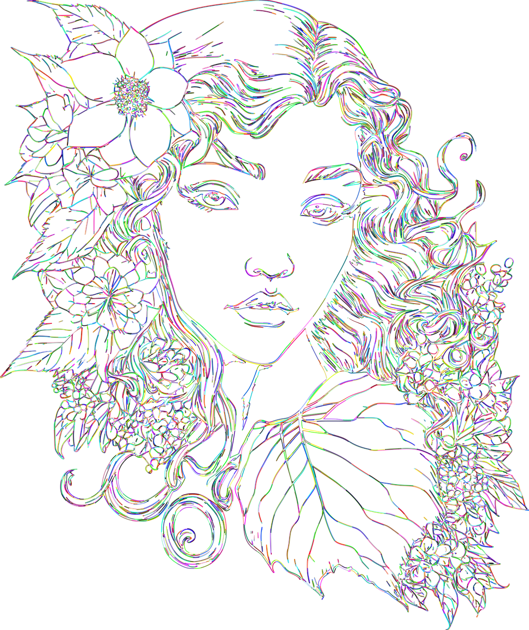download-woman-girl-flowers-royalty-free-vector-graphic-pixabay