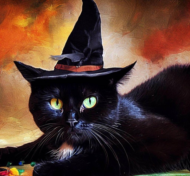 Cat Chat Noir Sorcière - Image gratuite sur Pixabay - Pixabay