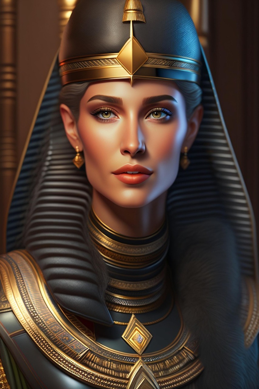 Download Ai Generated Pharaoh Woman Royalty Free Stock Illustration Image Pixabay