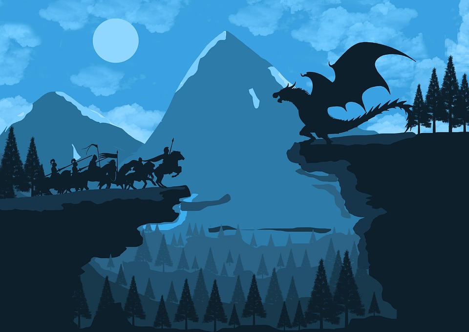 Download Battle, Dragon, Soldiers. Royalty-Free Stock Illustration ...