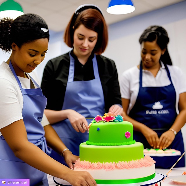 Download Women, Cake, Decorating. Royalty-Free Stock Illustration Image ...