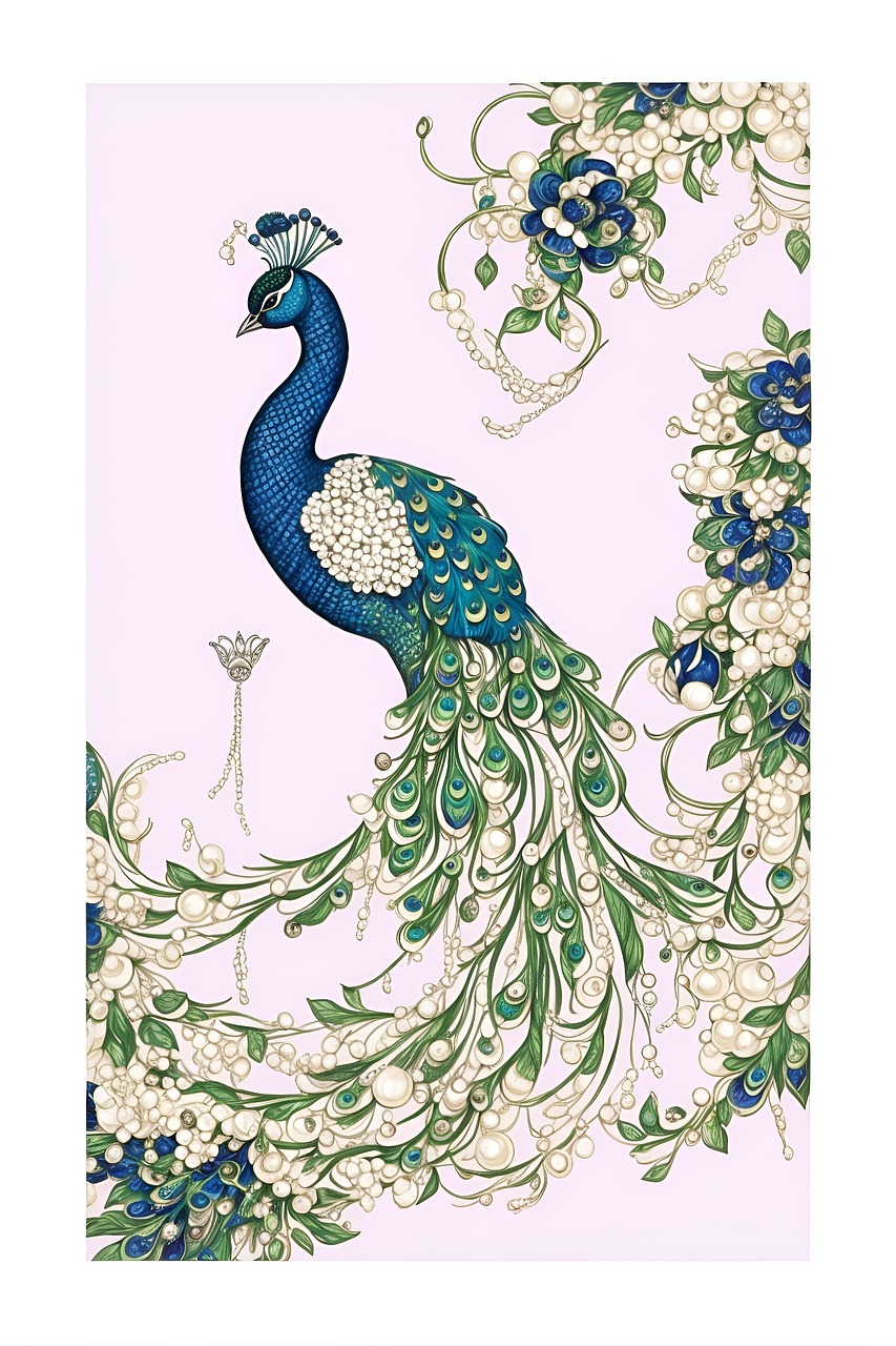 Download Ai Generated Peacock Bird Royalty Free Stock Illustration Image Pixabay