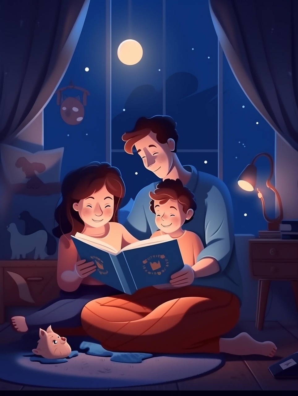 Download Reading, Family, Mother. Royalty-Free Stock Illustration Image ...
