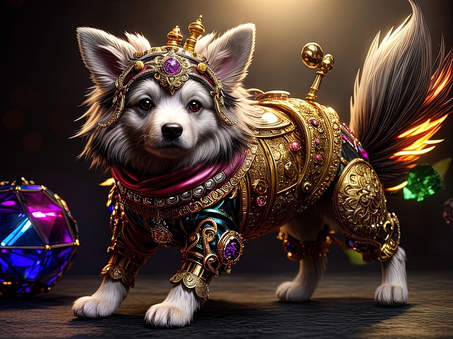 Download Dog, Cute, Warrior. Royalty-Free Stock Illustration Image ...