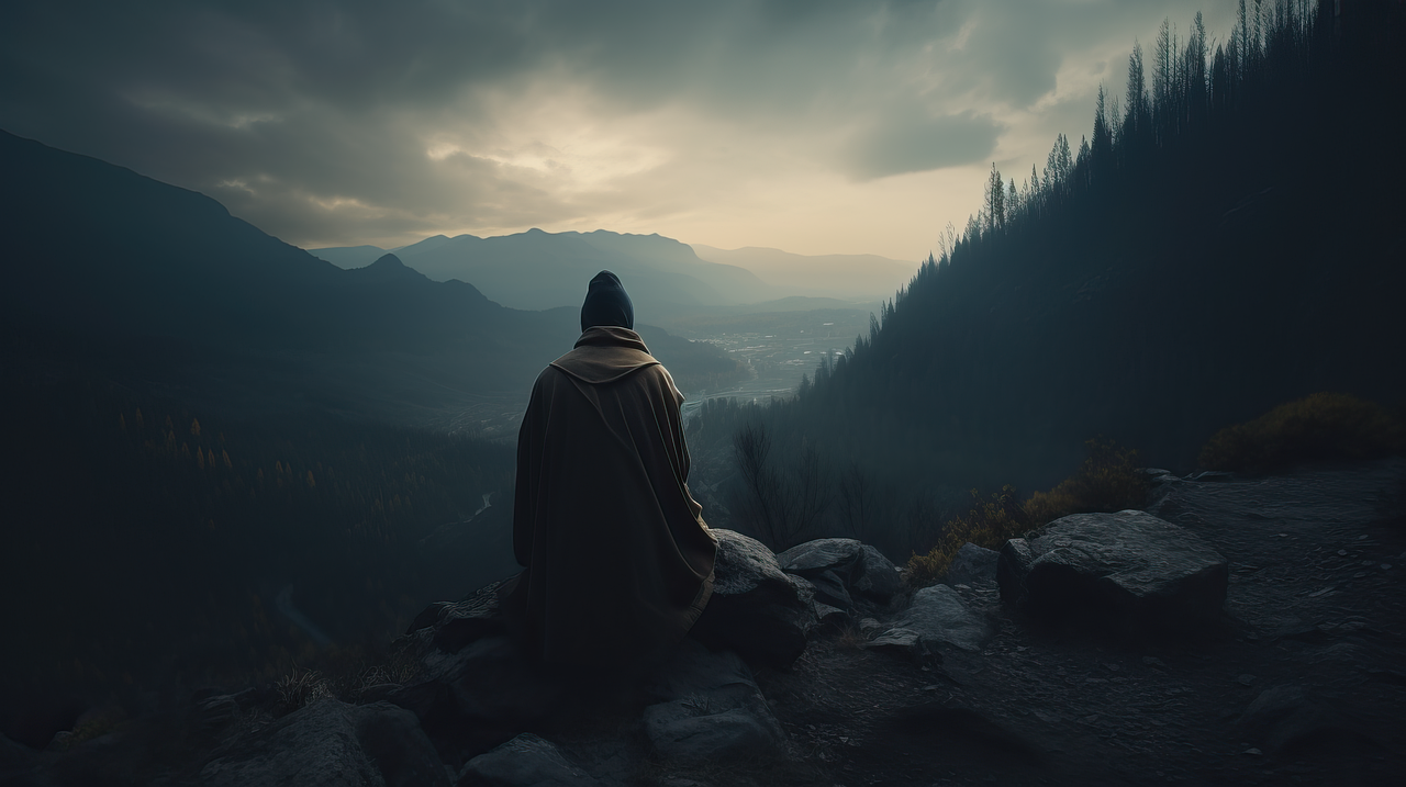 Download Ai Generated Man Journey Royalty Free Stock Illustration