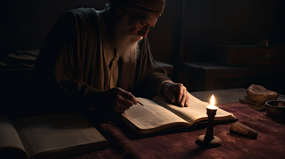 Download Ai Generated, Man, Bible. Royalty-Free Stock Illustration ...