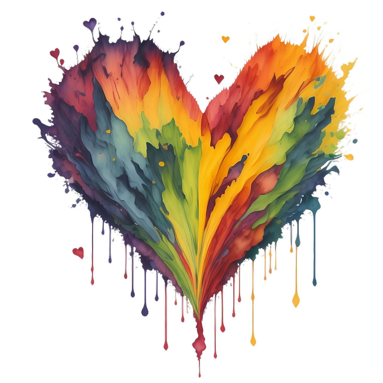 Download Ai Generated Heart Rainbow Royalty-Free Stock Illustration ...