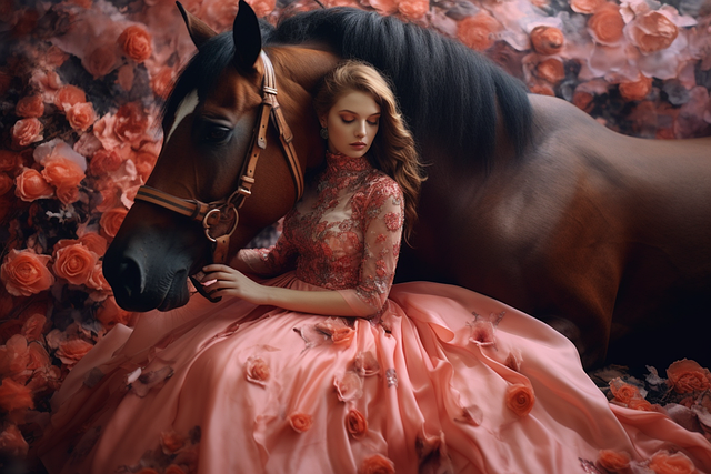 Download Ai Generated, Horse, Princess. Royalty-Free Stock Illustration ...