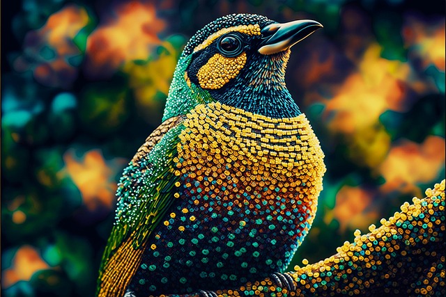 นก สัตว์ Pointillism - ภาพฟรีบน Pixabay