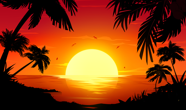Download Sunset, Beach, Sea. Royalty-Free Stock Illustration Image ...