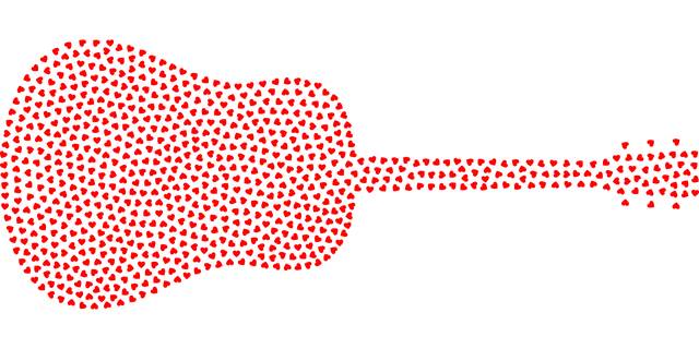 Download Hearts, Guitar, Musical Instrument. Royalty-Free Vector ...