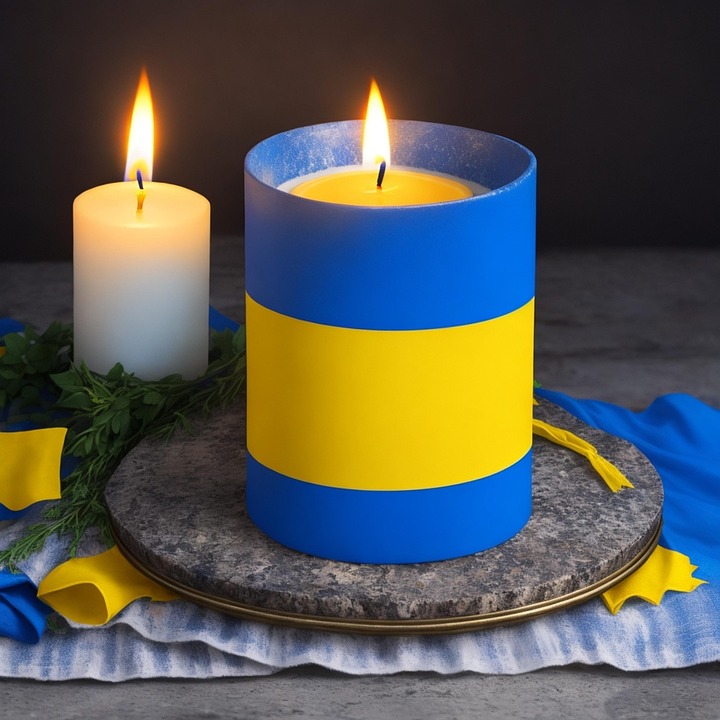 Download Ukraine, Candle, Symbolism. Royalty-Free Stock Illustration ...