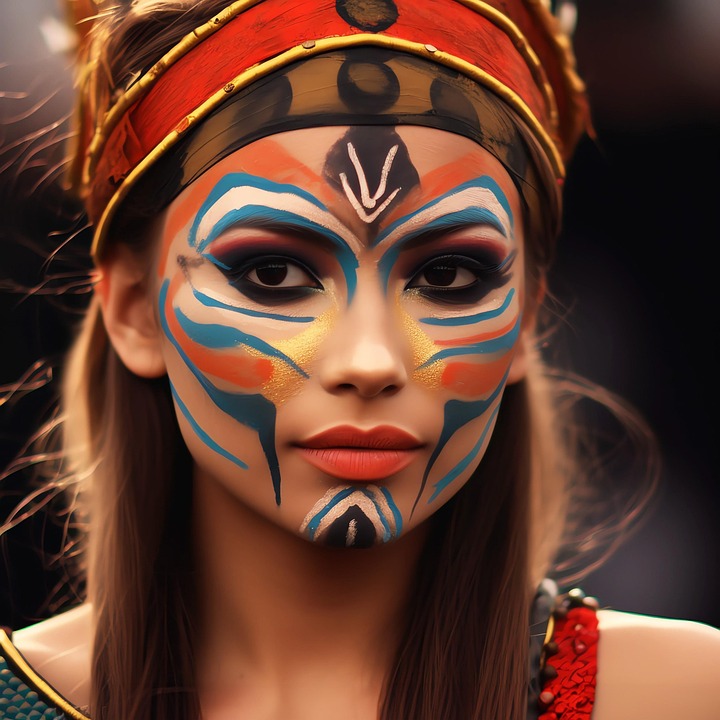 Download Woman Face Paint Royalty-Free Stock Illustration Image - Pixabay