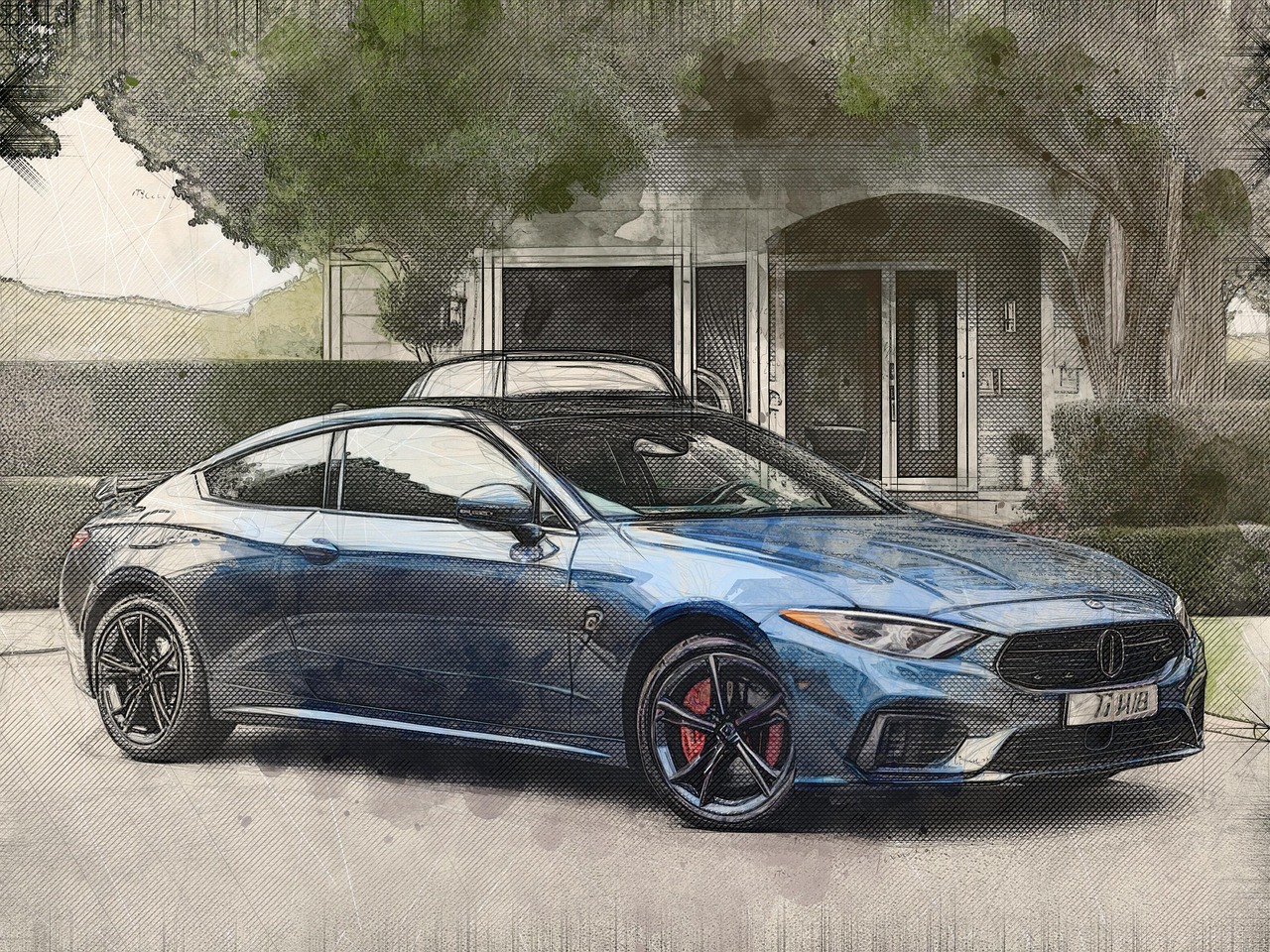 Download Car Vehicle Painting Royalty-Free Stock Illustration Image ...