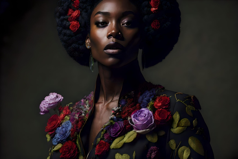 Download Black Woman Portrait Model Royalty-Free Stock Illustration ...