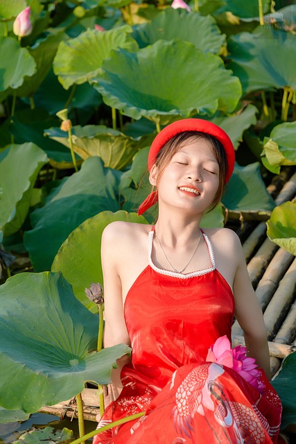 Young Woman Lotus Pretty Asian - Free photo on Pixabay - Pixabay