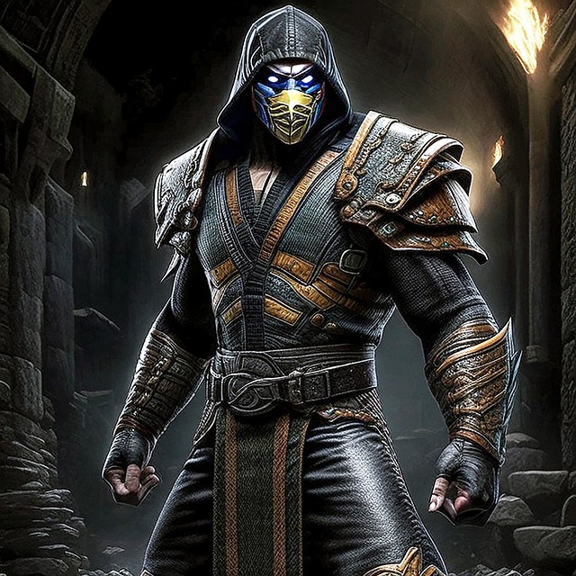Download Ai Generated Man Mortal Combat Royalty Free Stock