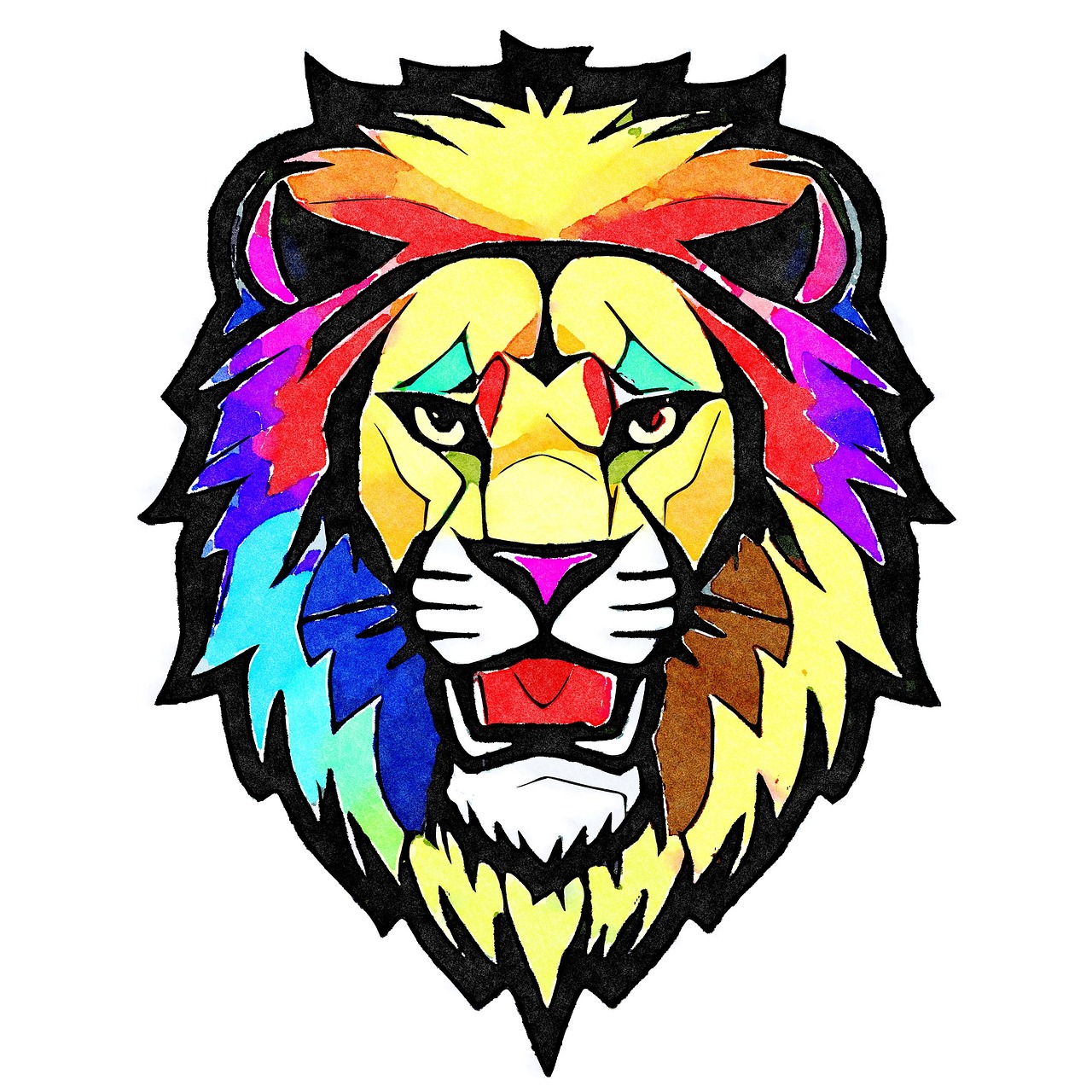 Lion Animal Aquarelle La - Image gratuite sur Pixabay - Pixabay