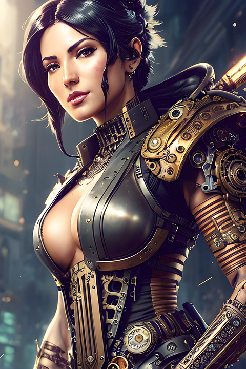 Steampunk Female Assassin