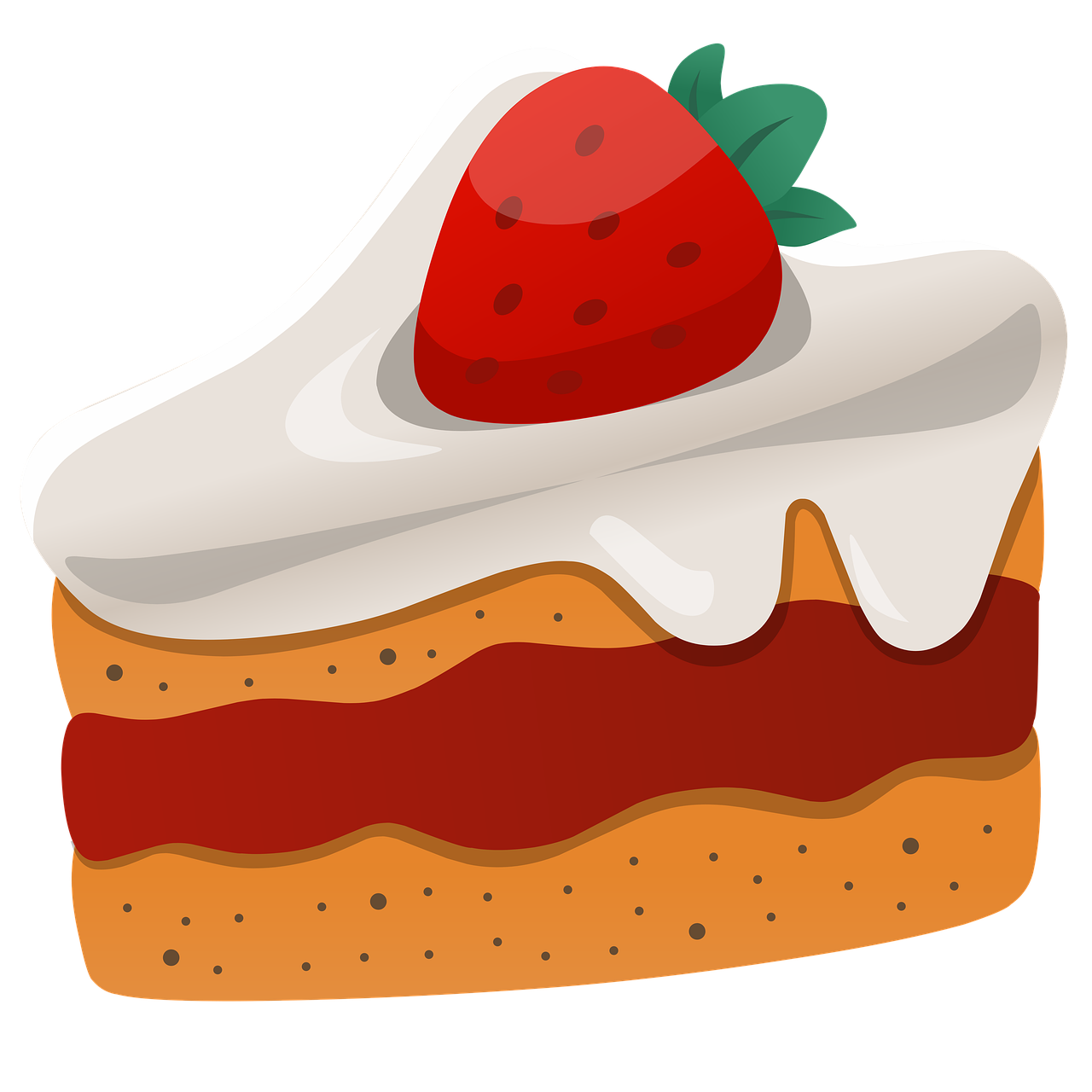 Download Cake Strawberry Pastry Royalty Free Stock Illustration
