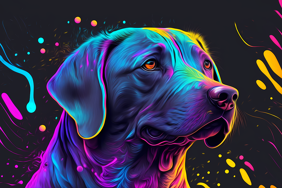 Hund Neon Lights Kunstwerk - Kostenloses Bild auf Pixabay - Pixabay
