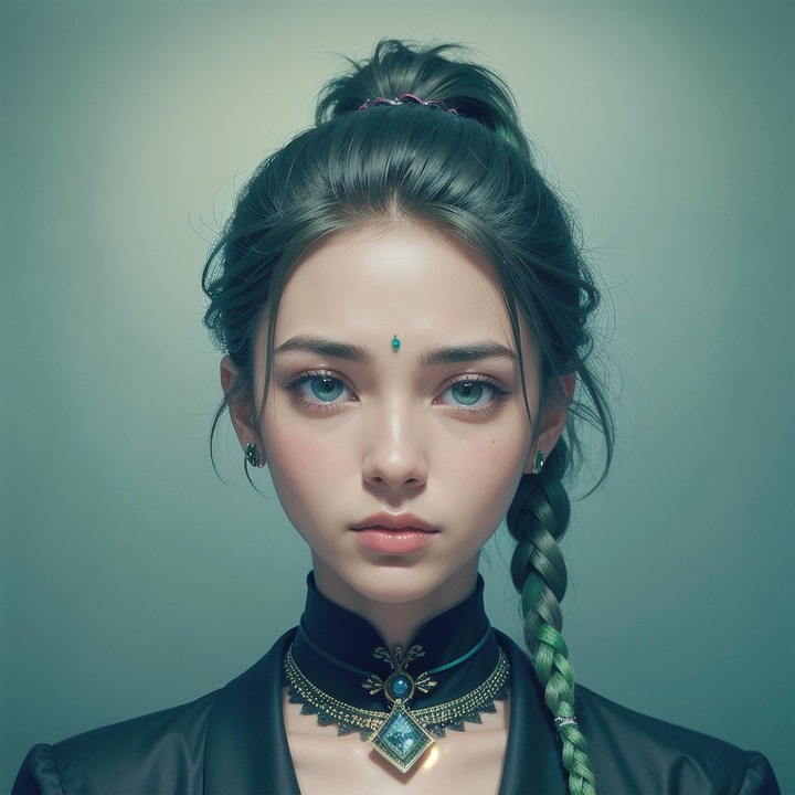 Download Anime Girl, Artificial Intelligence, Digital Art. Royalty-Free ...