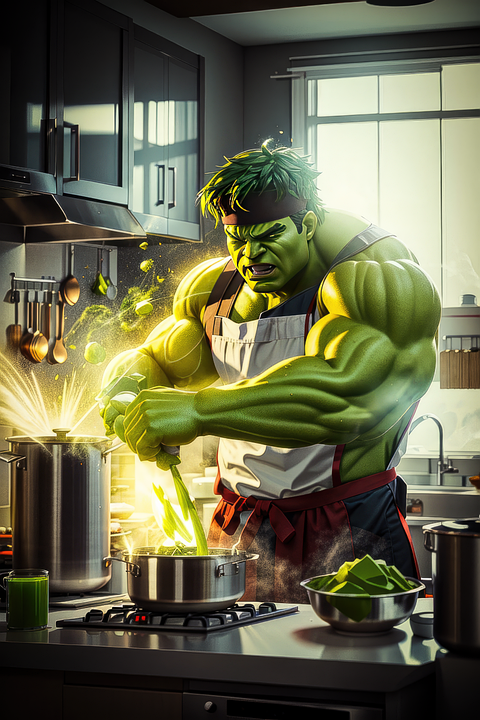 Download Angry Hulk, Cooking, Raging Chef. Royalty-Free Stock ...