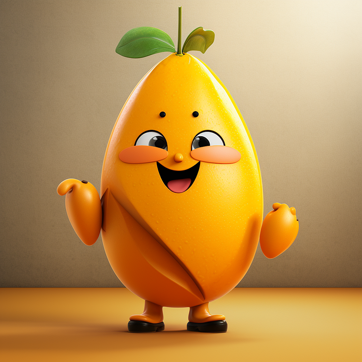 Download Ai Generated, Mango, Cartoon. Royalty-Free Stock Illustration ...