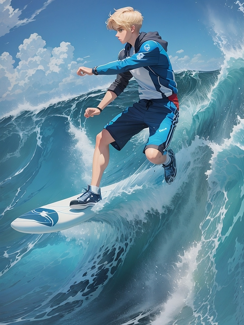 Download Ai Generated, Man, Surfer. Royalty-Free Stock Illustration ...