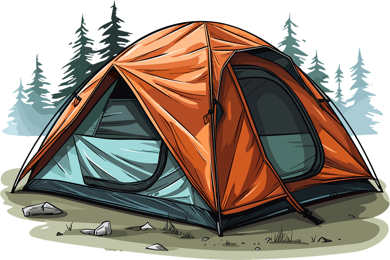 Camping Tent Cartoon
