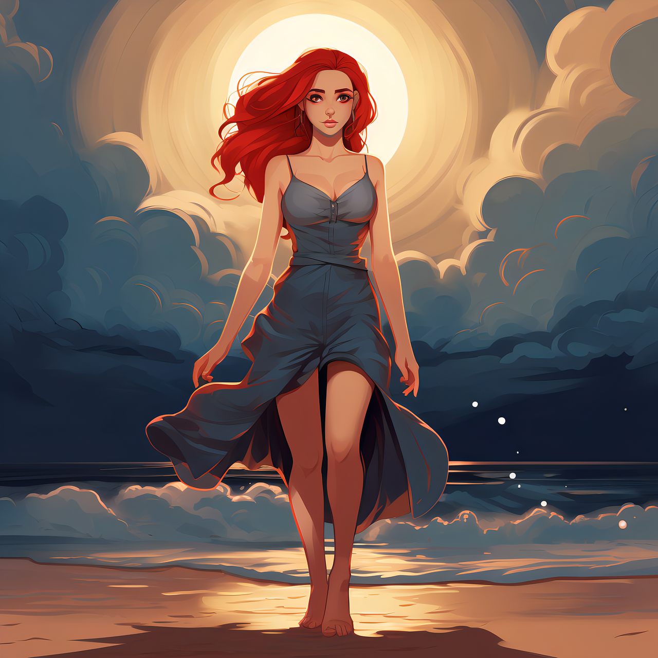 Download Ai Generated Woman Red Head Royalty Free Stock Illustration