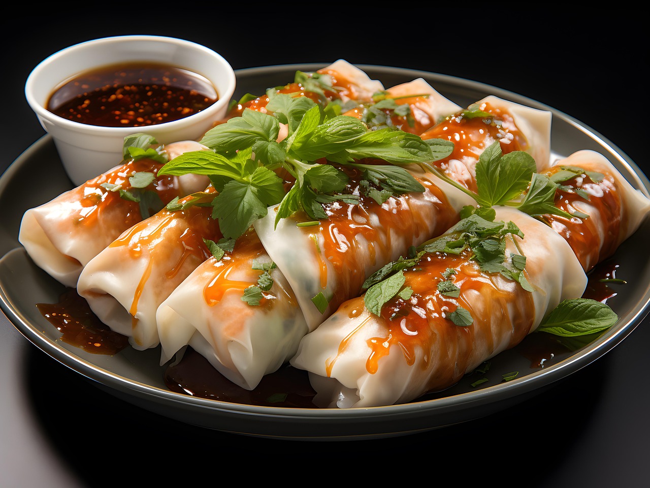 Download Ai Generated, Spring Rolls, Vietnamese Food. Royalty-Free ...