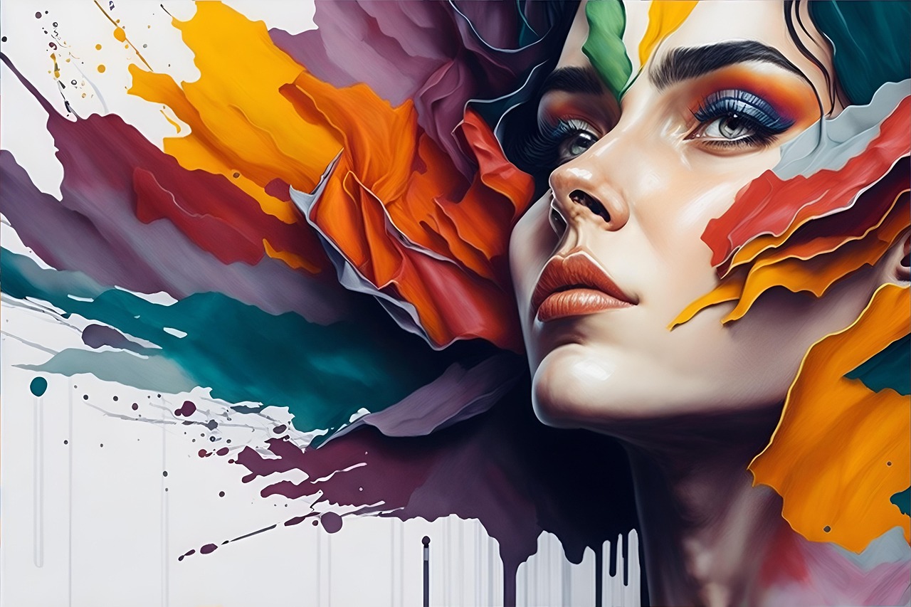 Woman Paint Splash Colorful - Free photo on Pixabay - Pixabay