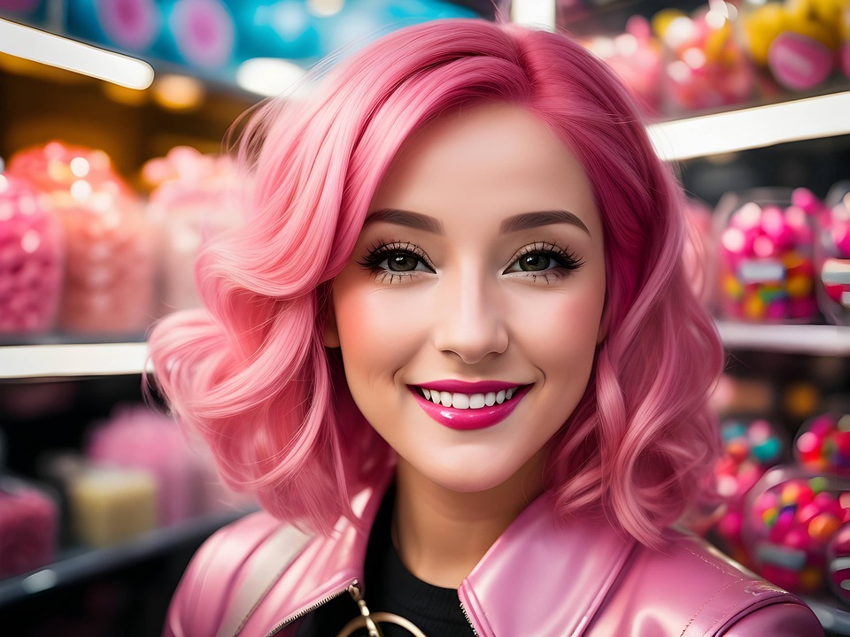 Download Cute, Woman, Candy. Royalty-Free Stock Illustration Image ...